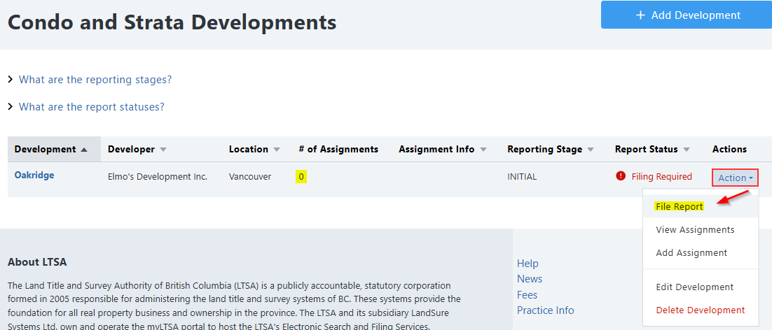 File Reports | System Help