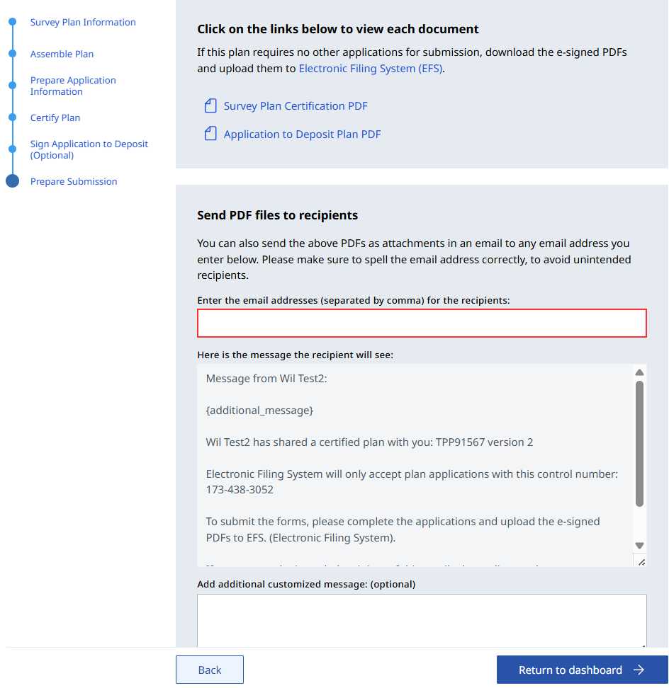 Create Survey Plan - Land Title Act | System Help